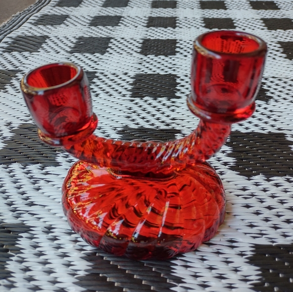 unbranded | Accents | Vintage Imperial Glass Newbound Swirl Pattern ...